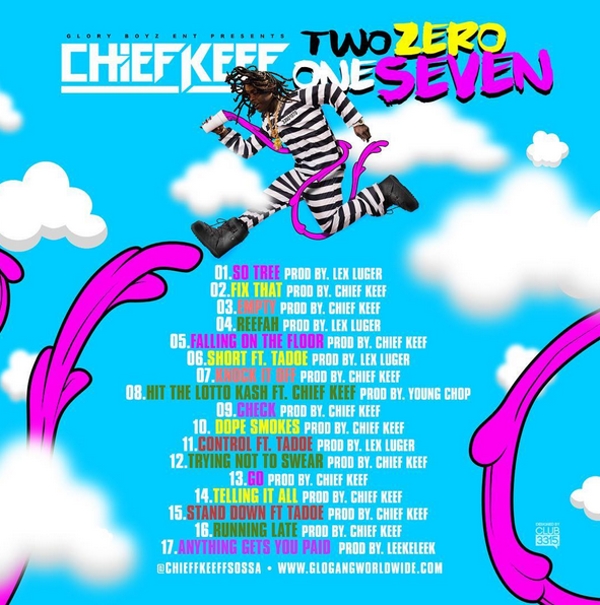 CHIEF KEEF OGŁOSIŁ TRACKLISTĘ DO "TWO ZERO ONE SEVEN" | GlamRap.pl