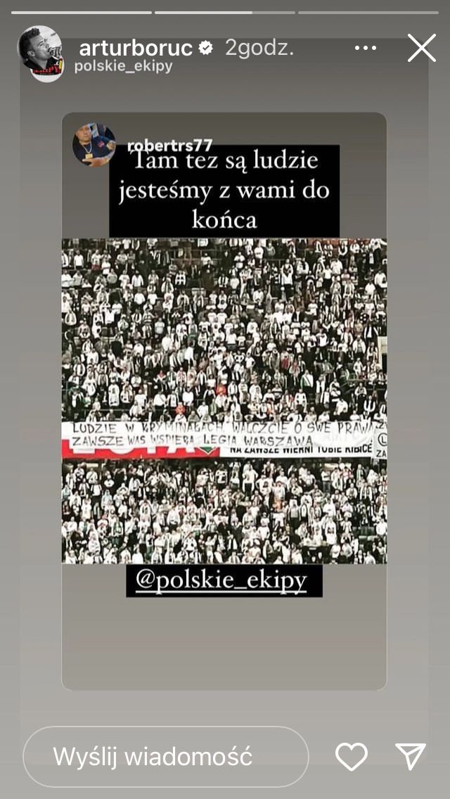Legenda reprezentacji Polski wspiera przekaz Roberta RS77